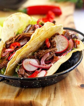 Braised Beef Short Rib Tacos - Sugar Salt Magic