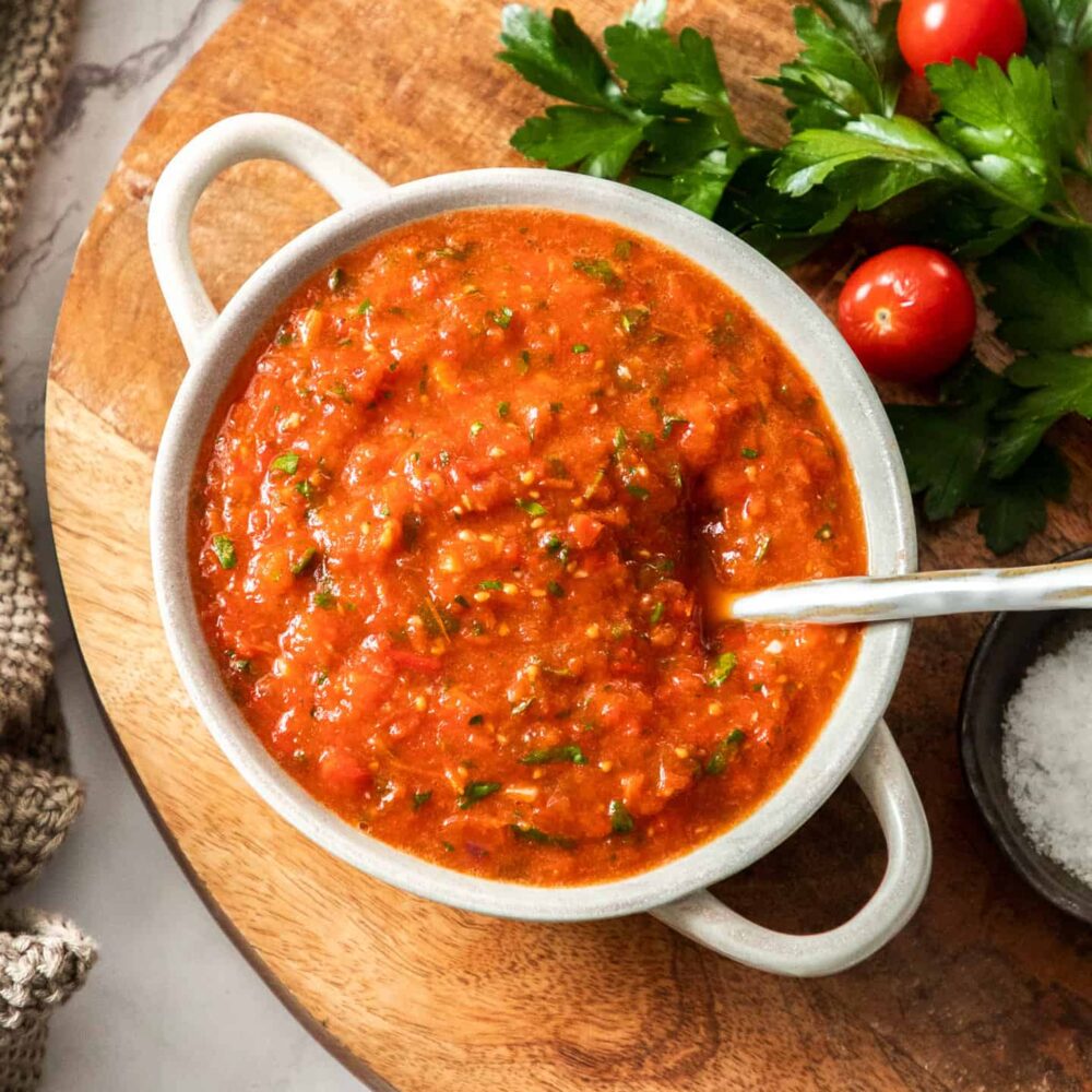 Easy Roasted Tomato Salsa - Sugar Salt Magic