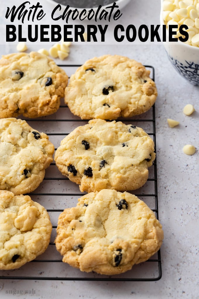 White Chocolate Blueberry Cookies [+ Video] - in less than 30 minutes ...