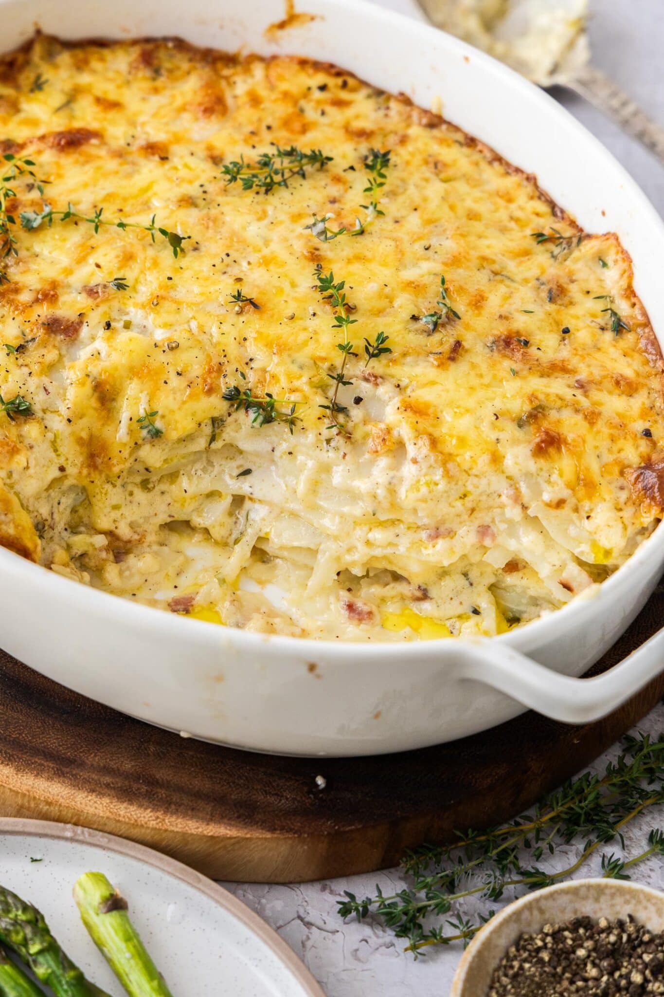 Easy Cheesy Potato Bake | Sugar Salt Magic
