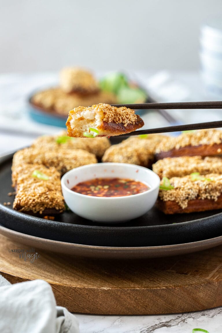 Sesame Prawn Toast (Shrimp Toast) | Sugar Salt Magic