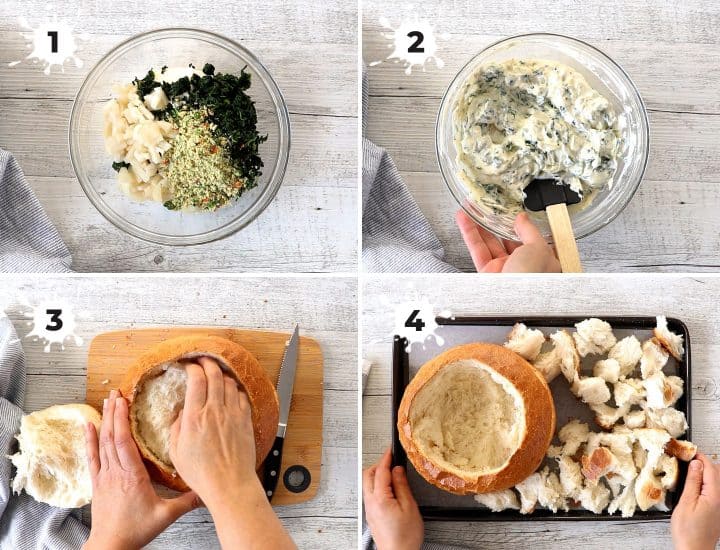 Easy Spinach Cob Loaf Dip [+Video] - 6 ingredients, 10 minutes - Sugar ...