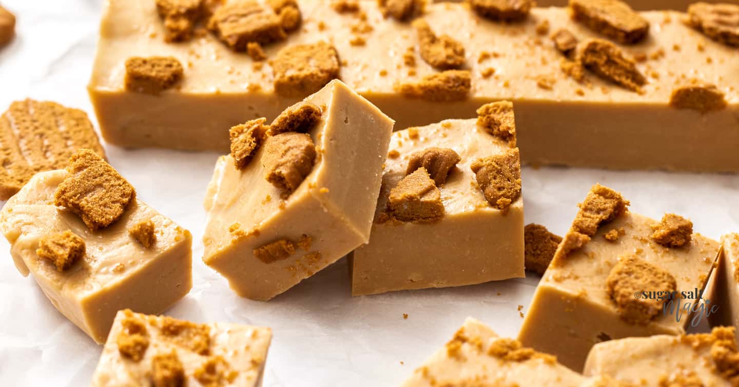 Easy Biscoff Fudge - Sugar Salt Magic