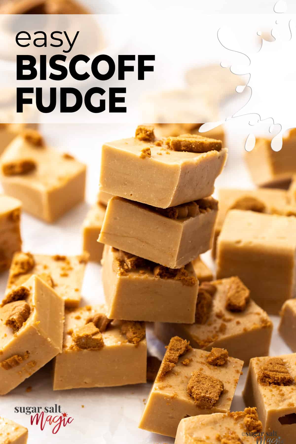 Easy Biscoff Fudge - Sugar Salt Magic
