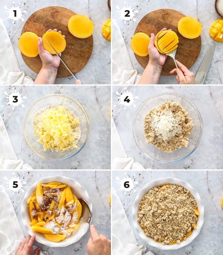 Coconut Mango Crumble - Sugar Salt Magic