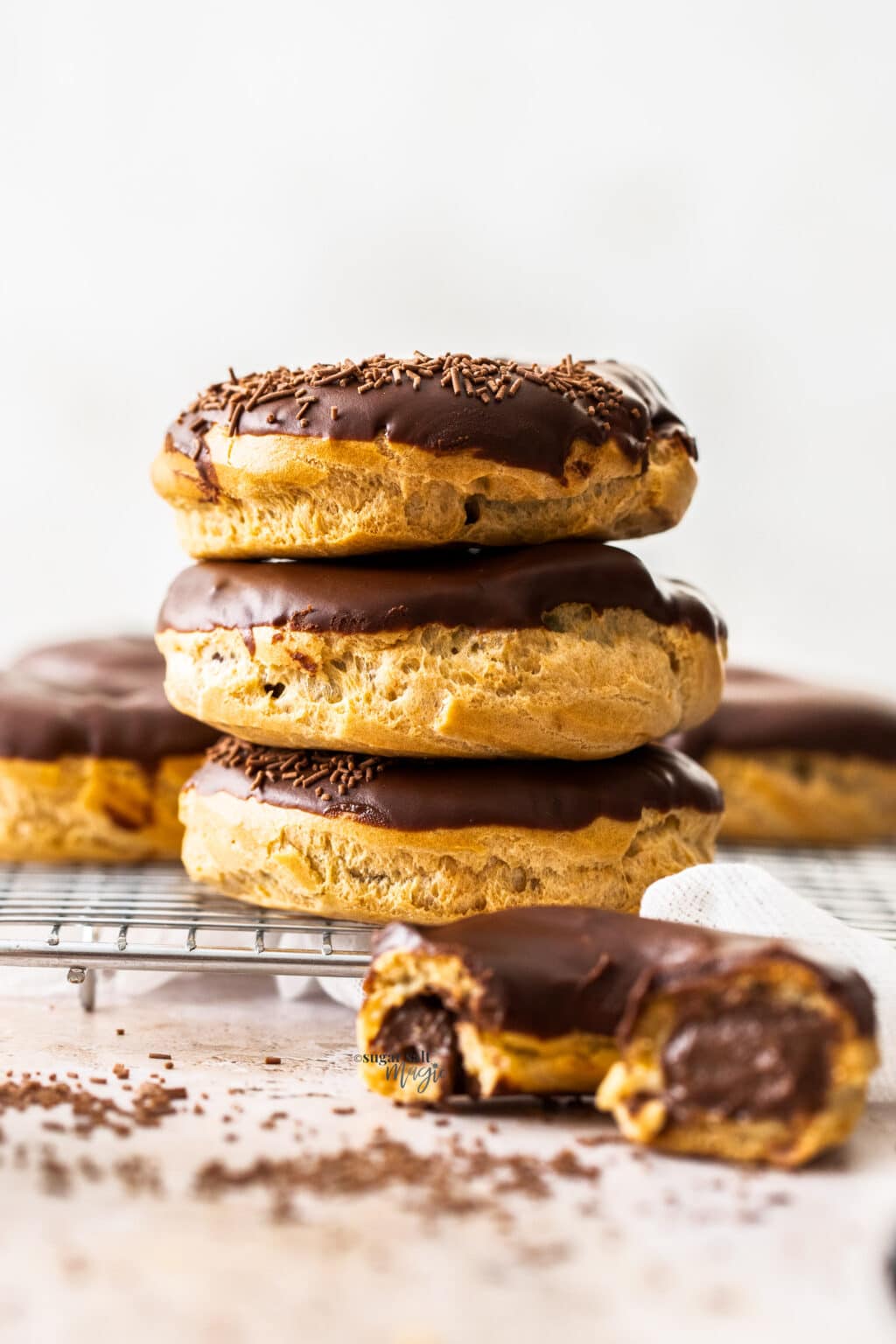Chocolate Chouxnuts - Sugar Salt Magic