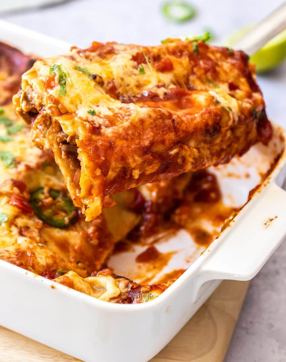 Steak Enchiladas - Sugar Salt Magic