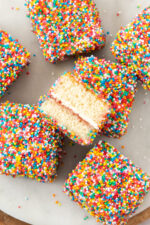 Fairy Bread Lamingtons - Sugar Salt Magic