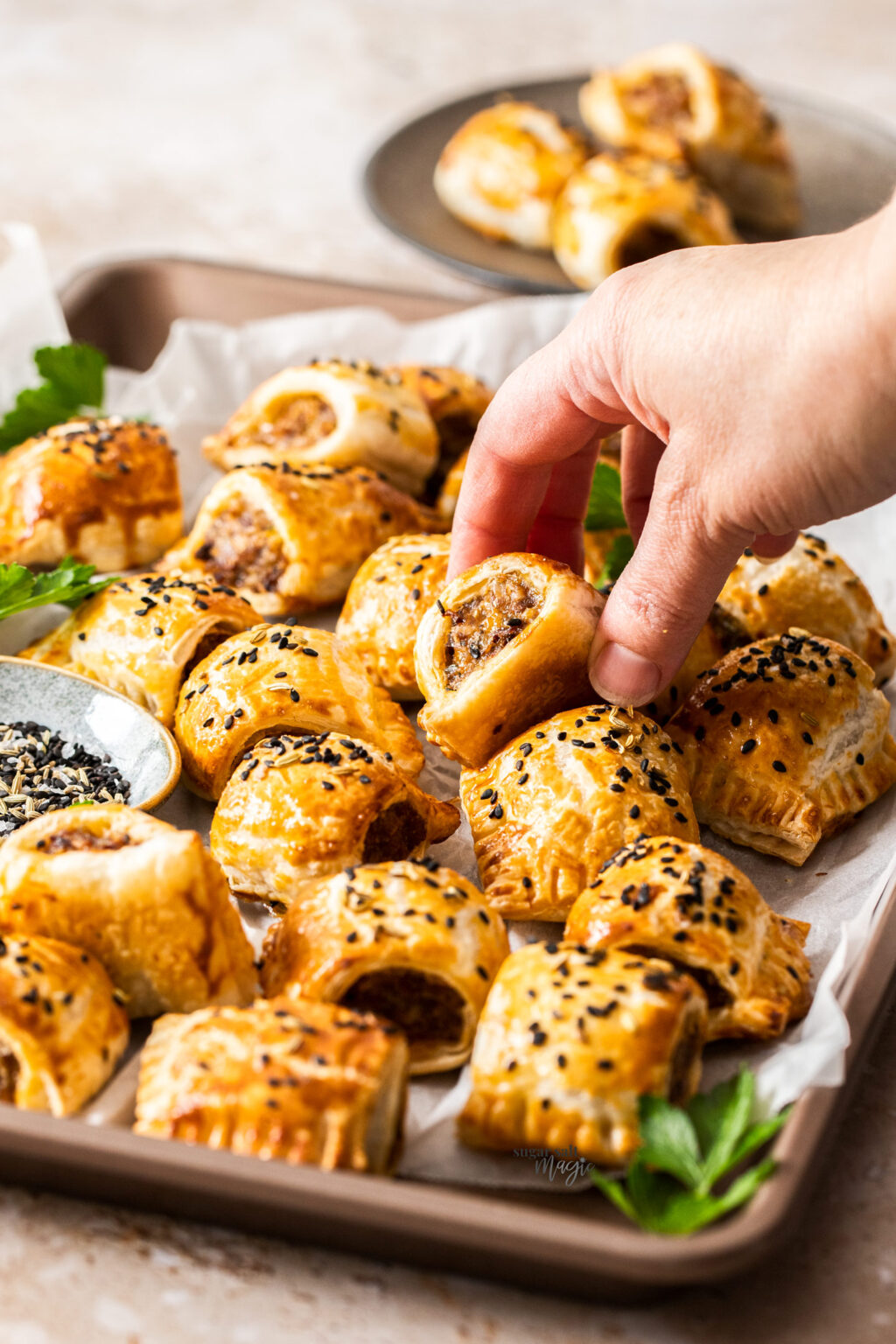 Italian Sausage Rolls - Sugar Salt Magic