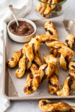 Nutella Puff Pastry Twists - Sugar Salt Magic