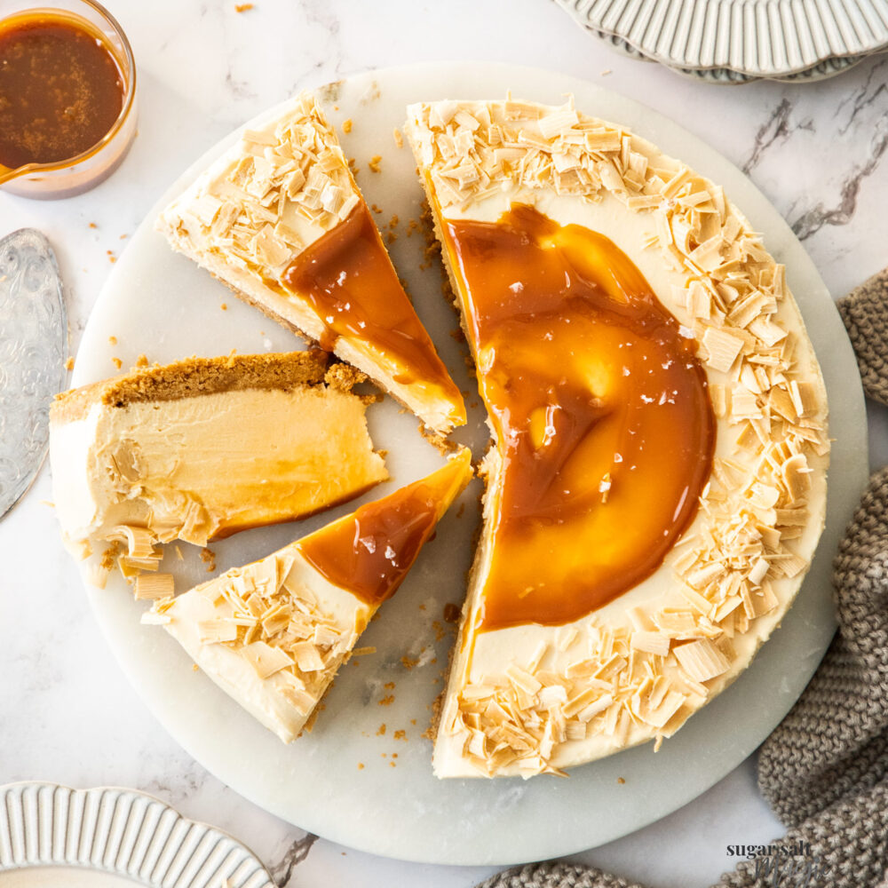Caramilk Cheesecake - Sugar Salt Magic