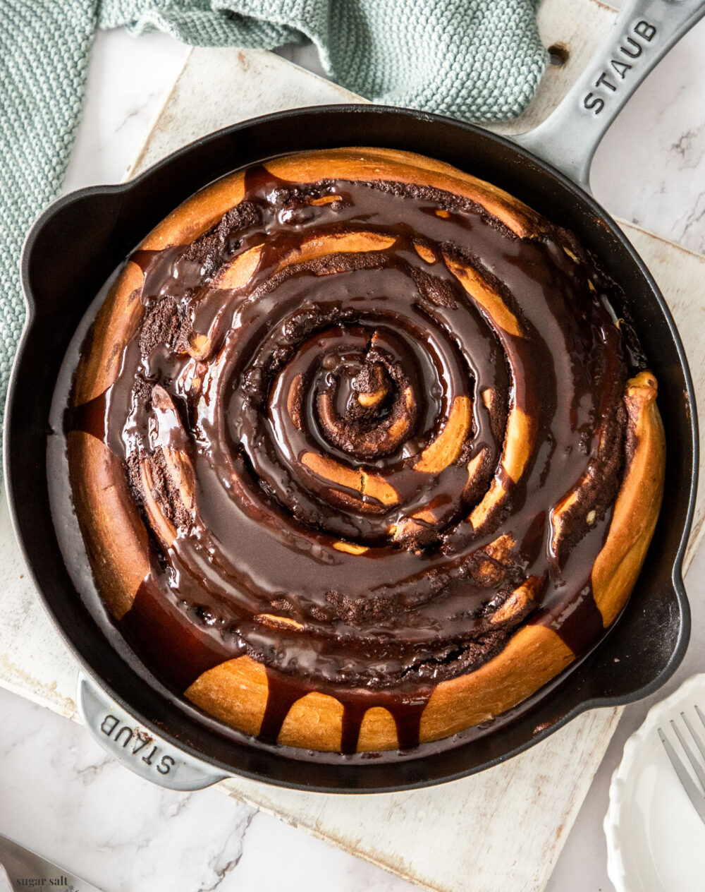 Giant Chocolate Scroll - Sugar Salt Magic