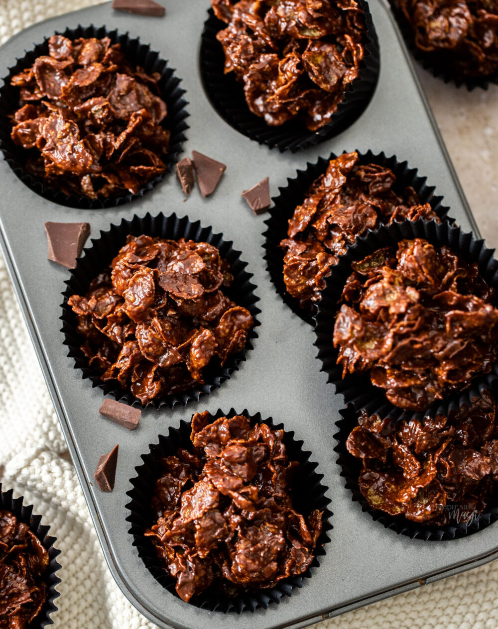 Chocolate Cornflake Cakes (Roses Des Sables) - Sugar Salt Magic