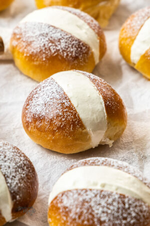 Maritozzi (Italian Cream Buns) - Sugar Salt Magic