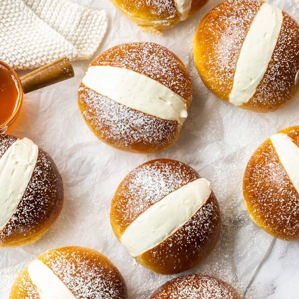 Maritozzi (Italian Cream Buns) - Sugar Salt Magic