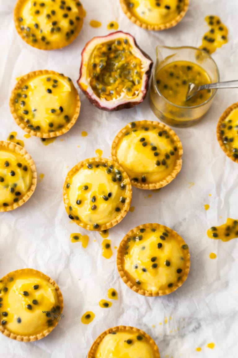 Passionfruit Tartlets - Sugar Salt Magic