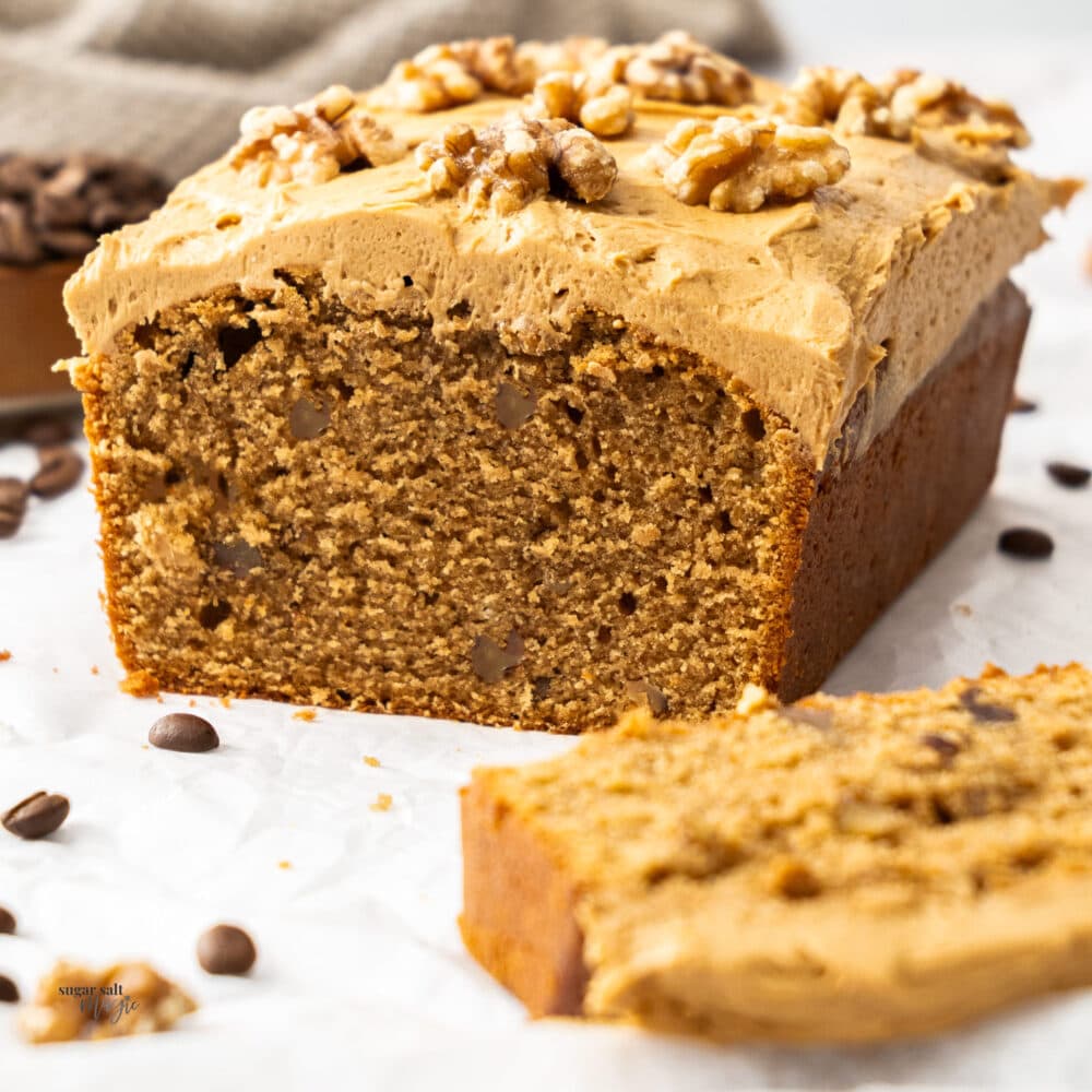 Coffee and Walnut Loaf - Sugar Salt Magic