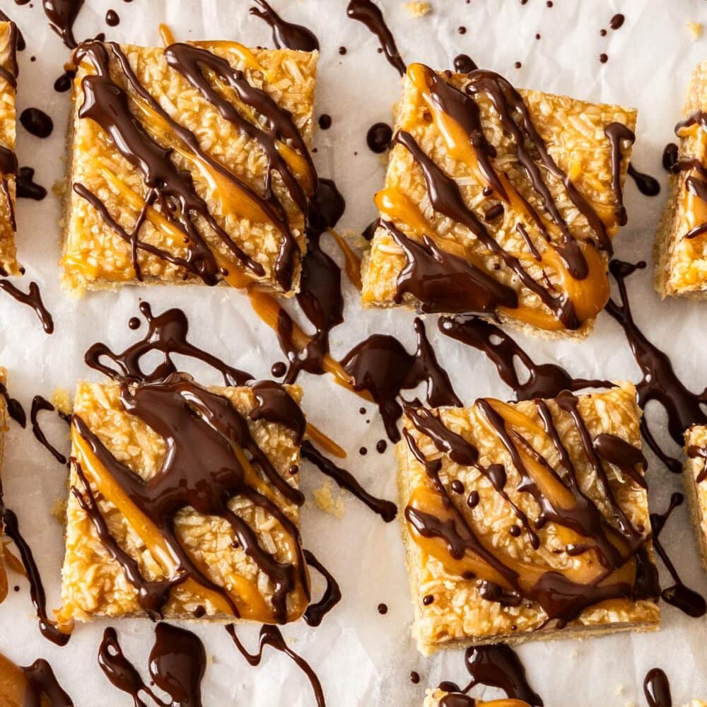Coconut Caramel Bars [+ Video] - Only 7 ingredients - Sugar Salt Magic