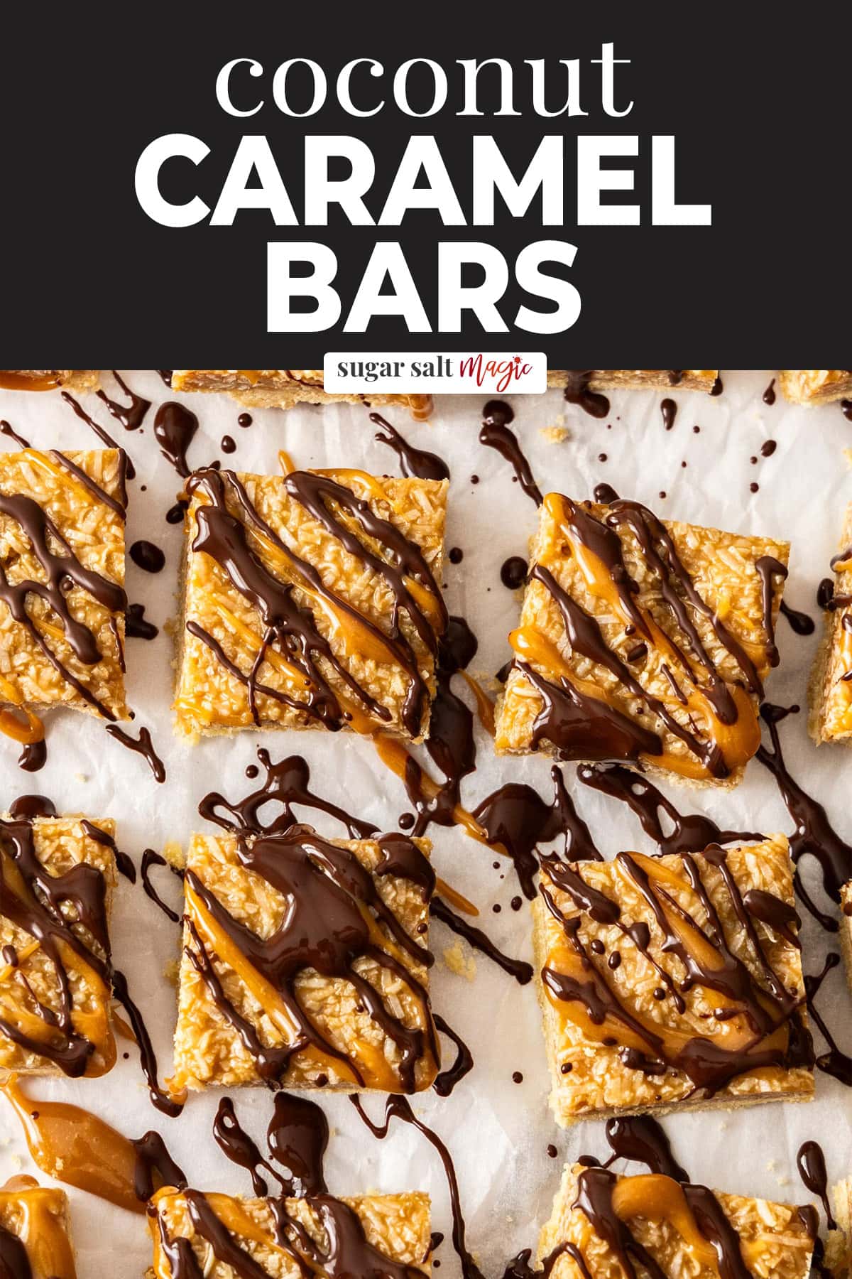 Coconut Caramel Bars [+ Video] - Only 7 ingredients - Sugar Salt Magic