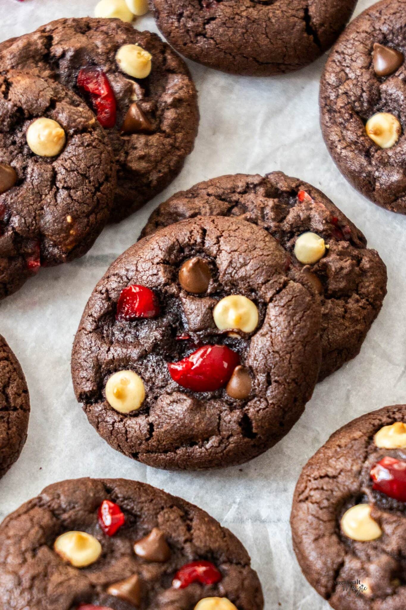 Black Forest Cookies 🍒 - Sugar Salt Magic