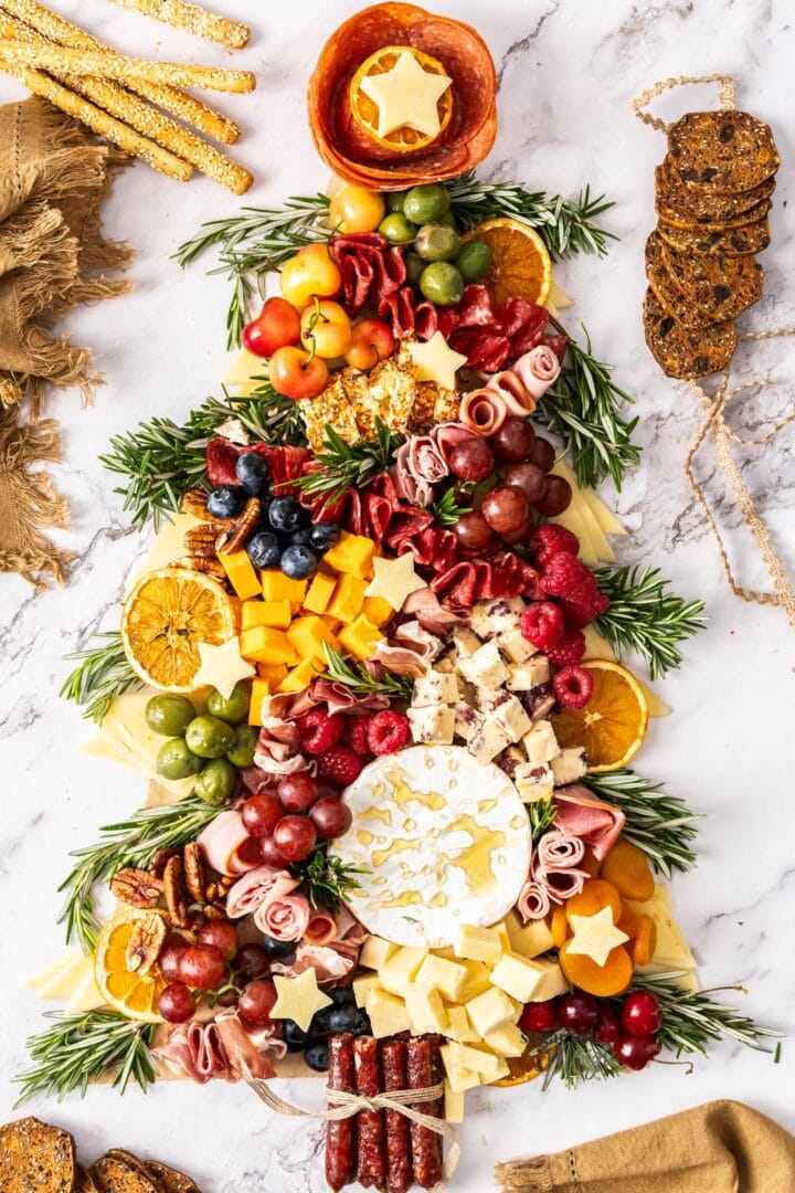 Christmas Tree Charcuterie Board - Sugar Salt Magic
