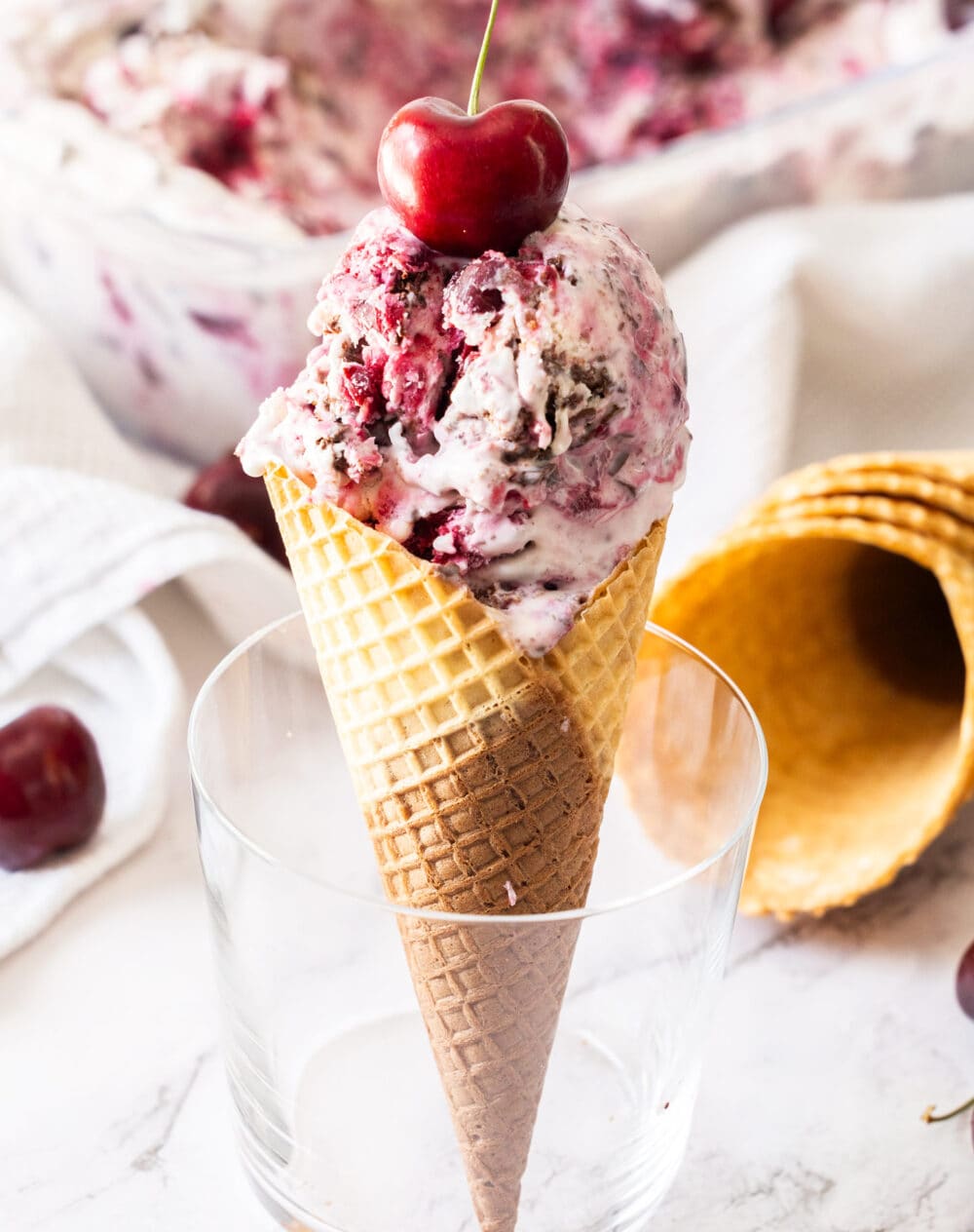 Black Forest Ice Cream - Sugar Salt Magic