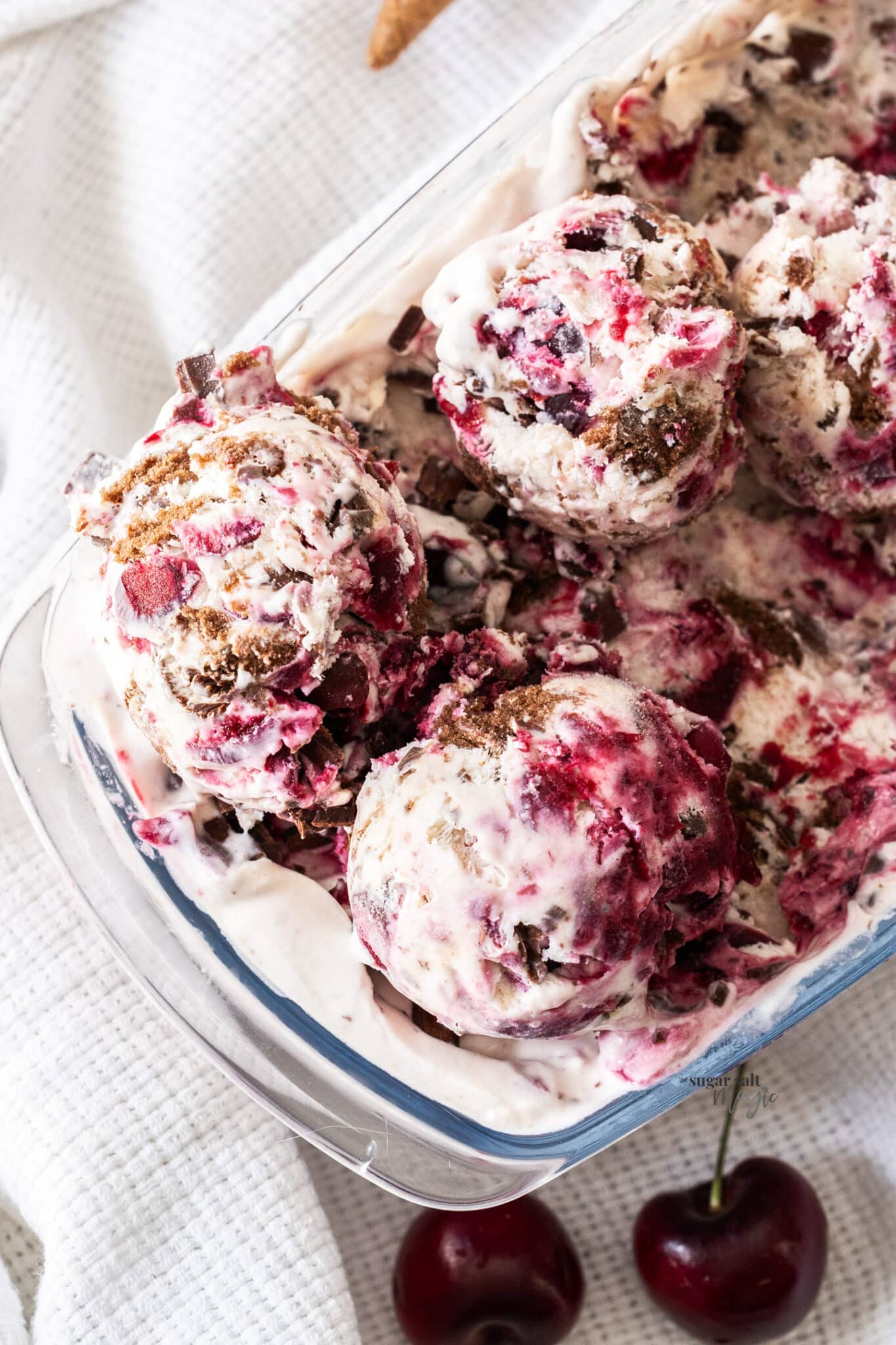 Black Forest Ice Cream - Sugar Salt Magic