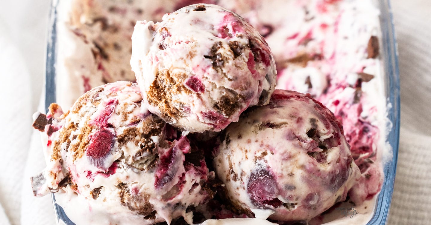 Black Forest Ice Cream - Sugar Salt Magic