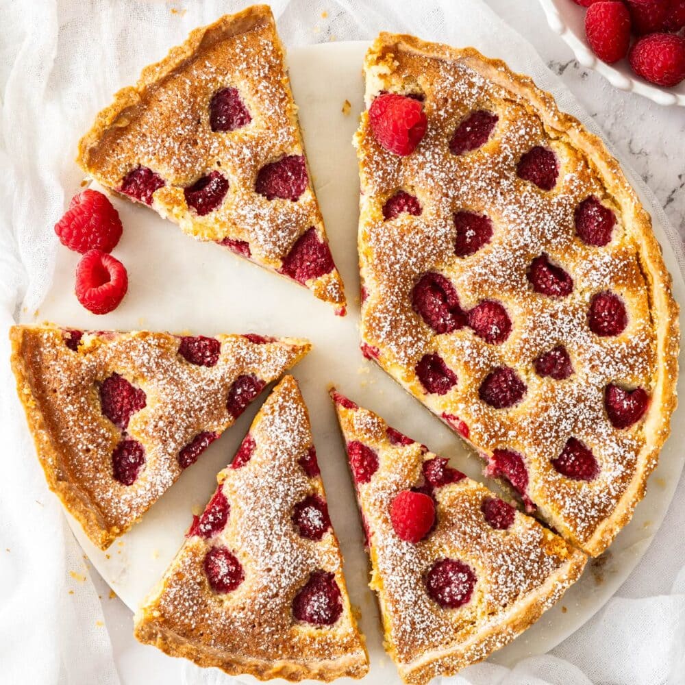 Raspberry Frangipane Tart - Sugar Salt Magic