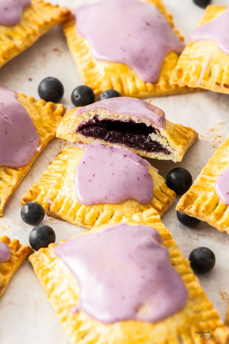Homemade Blueberry Pop Tarts - Sugar Salt Magic