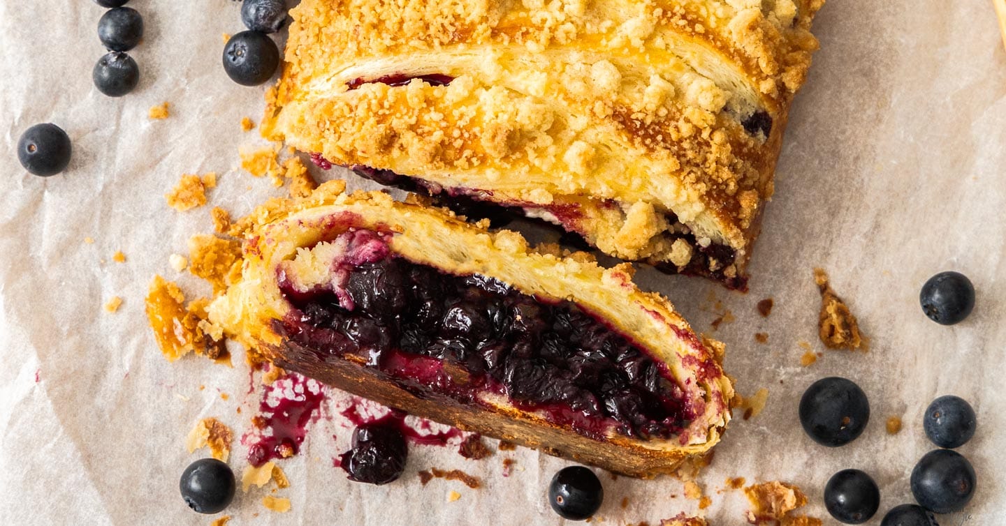 Blueberry Danish - Sugar Salt Magic
