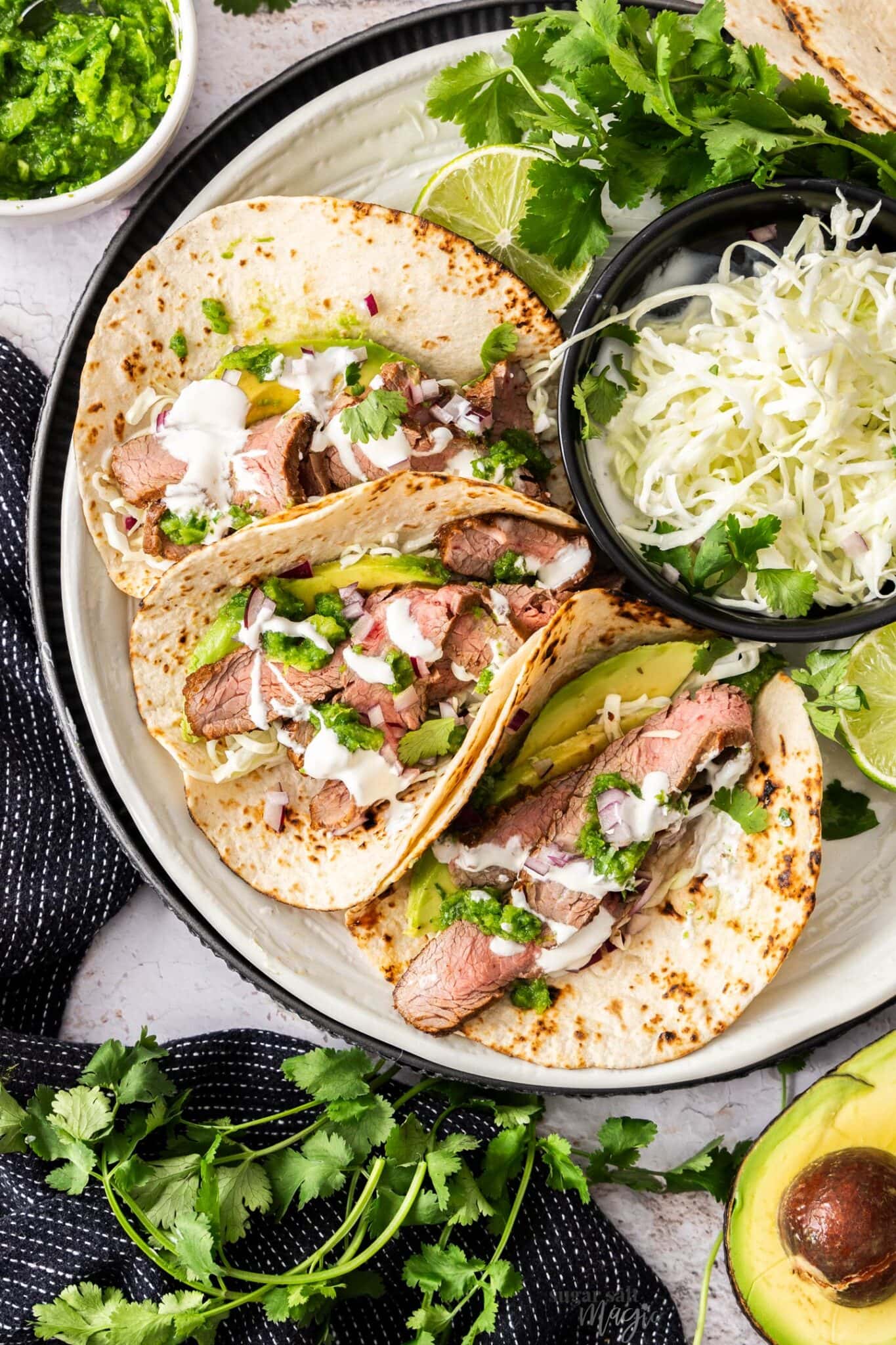 Flank Steak Tacos - Sugar Salt Magic