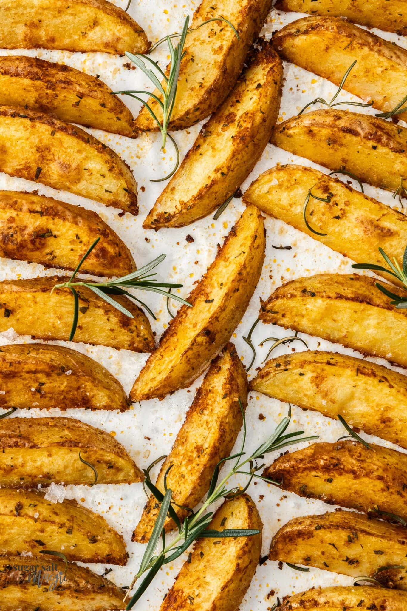 Potato Wedges with Rosemary - Sugar Salt Magic