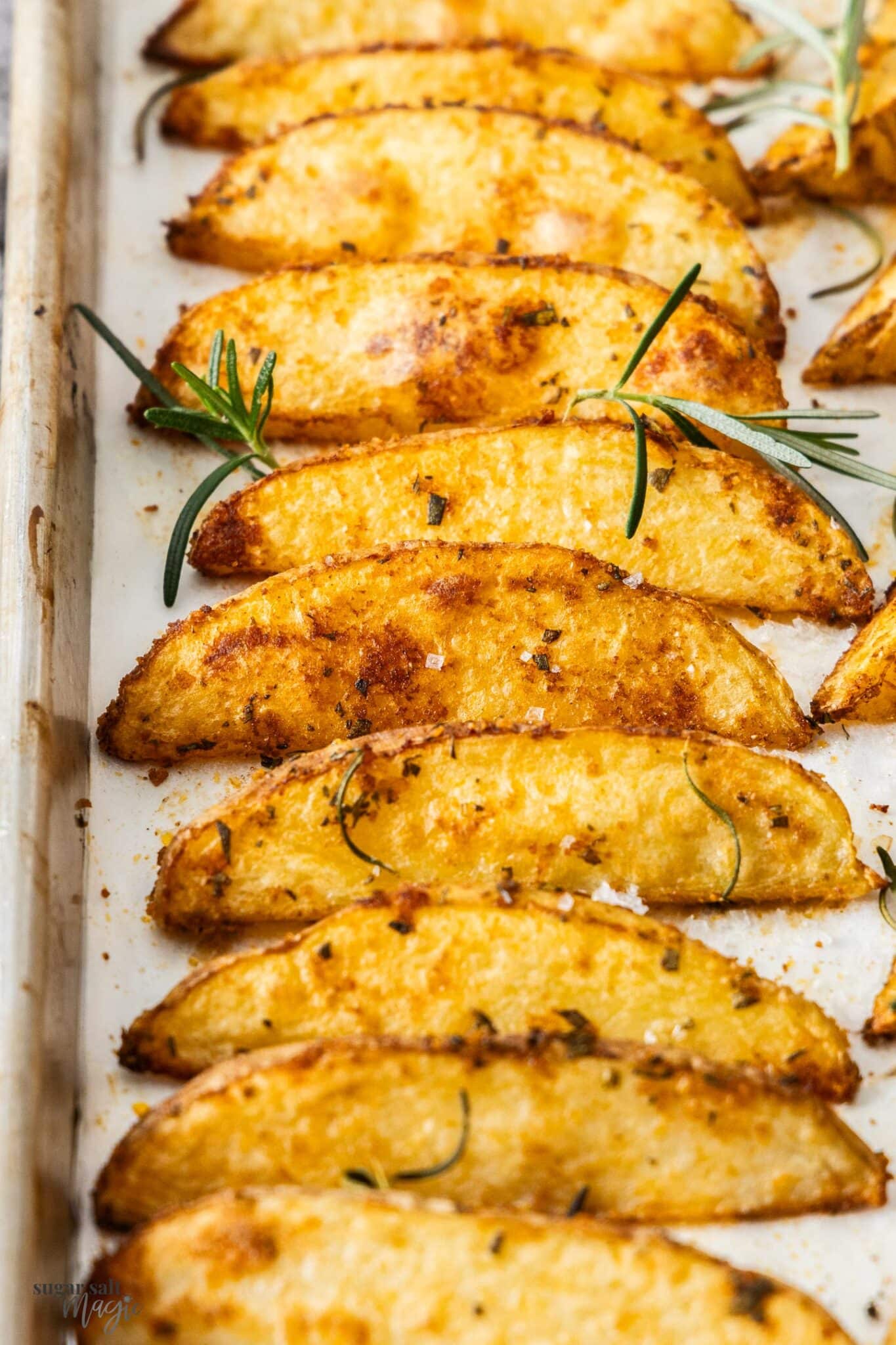 Potato Wedges with Rosemary - Sugar Salt Magic