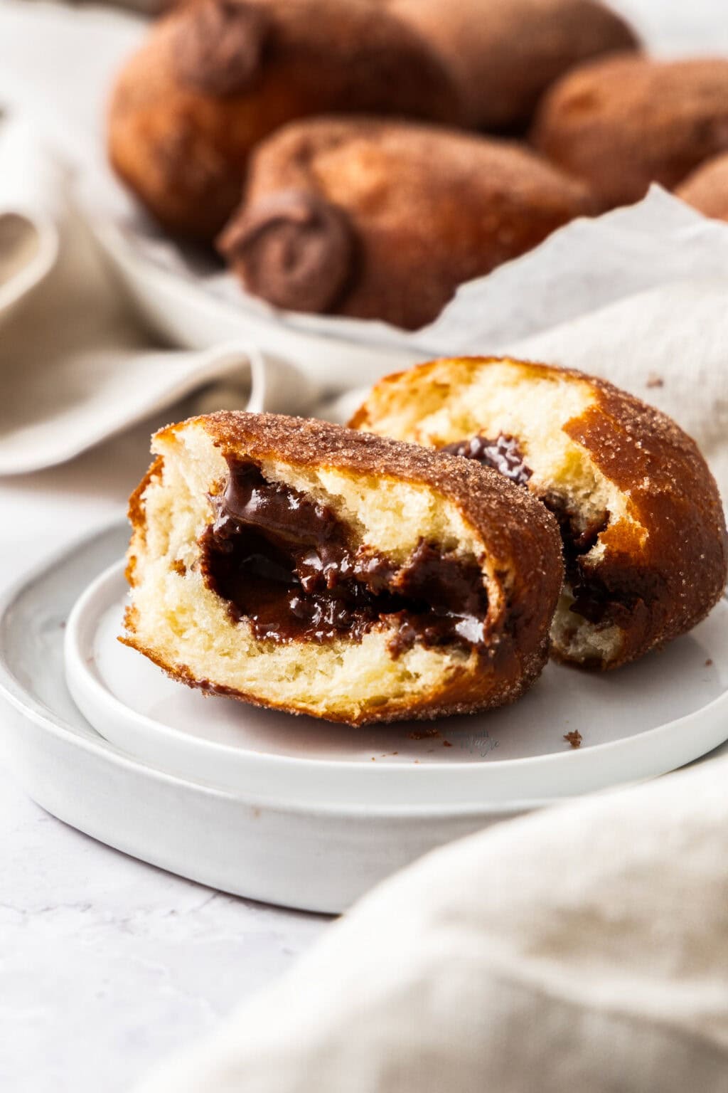 Chocolate Filled Donuts - Sugar Salt Magic