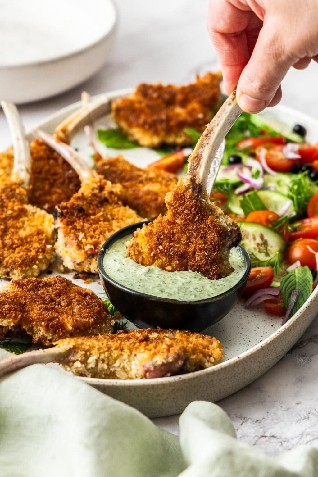 Crumbed Lamb Cutlets - Sugar Salt Magic