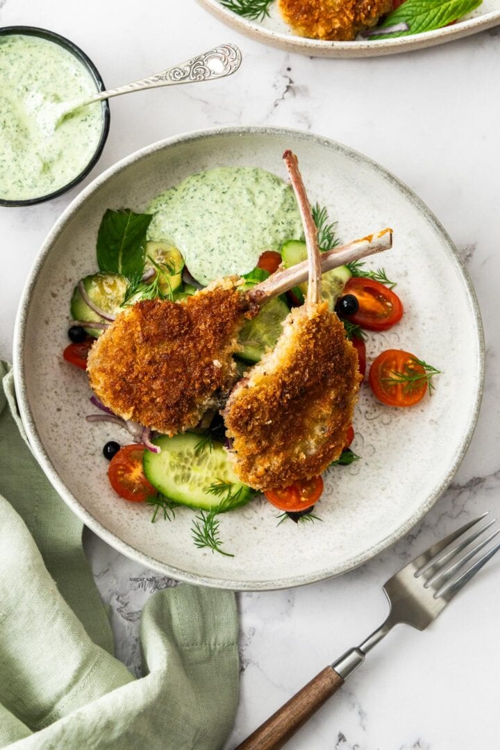 Crumbed Lamb Cutlets - Sugar Salt Magic