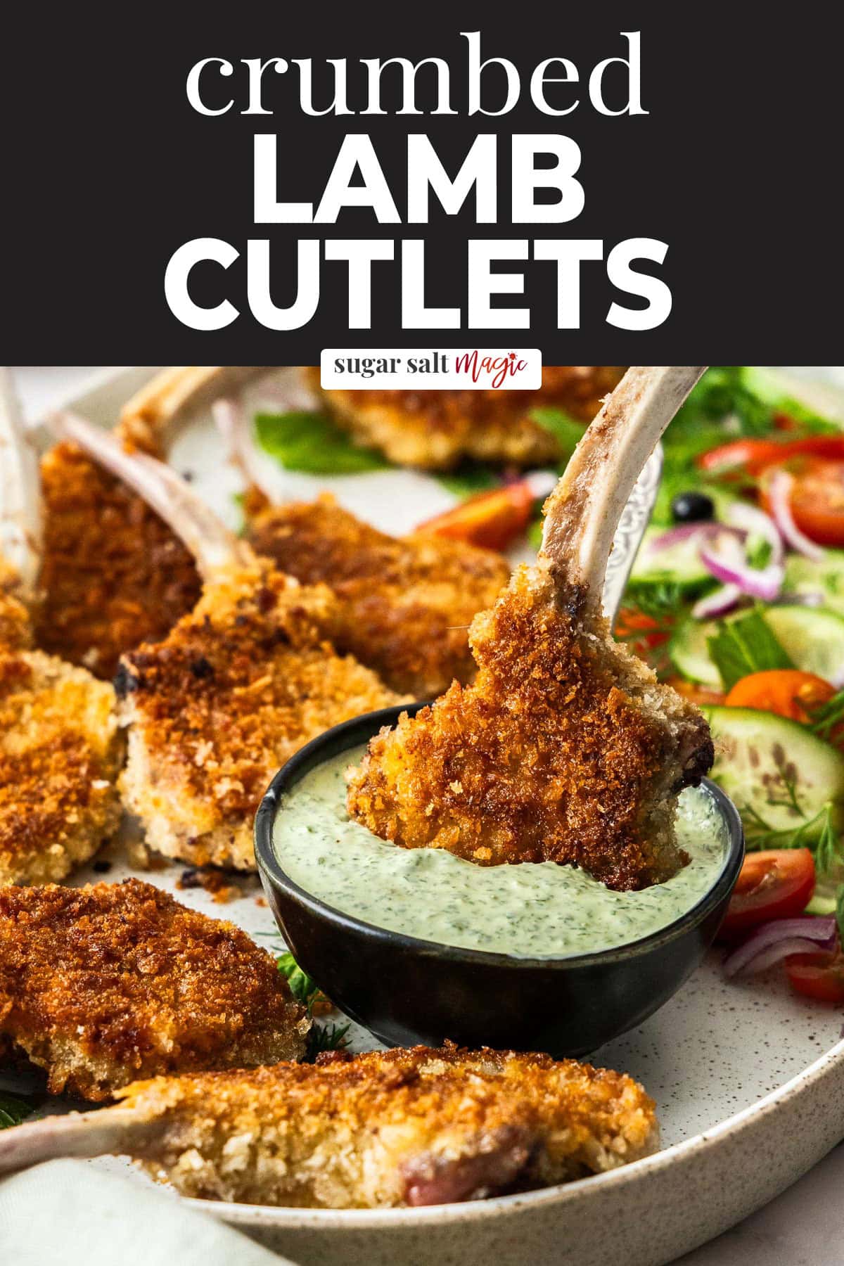 Crumbed Lamb Cutlets - Sugar Salt Magic