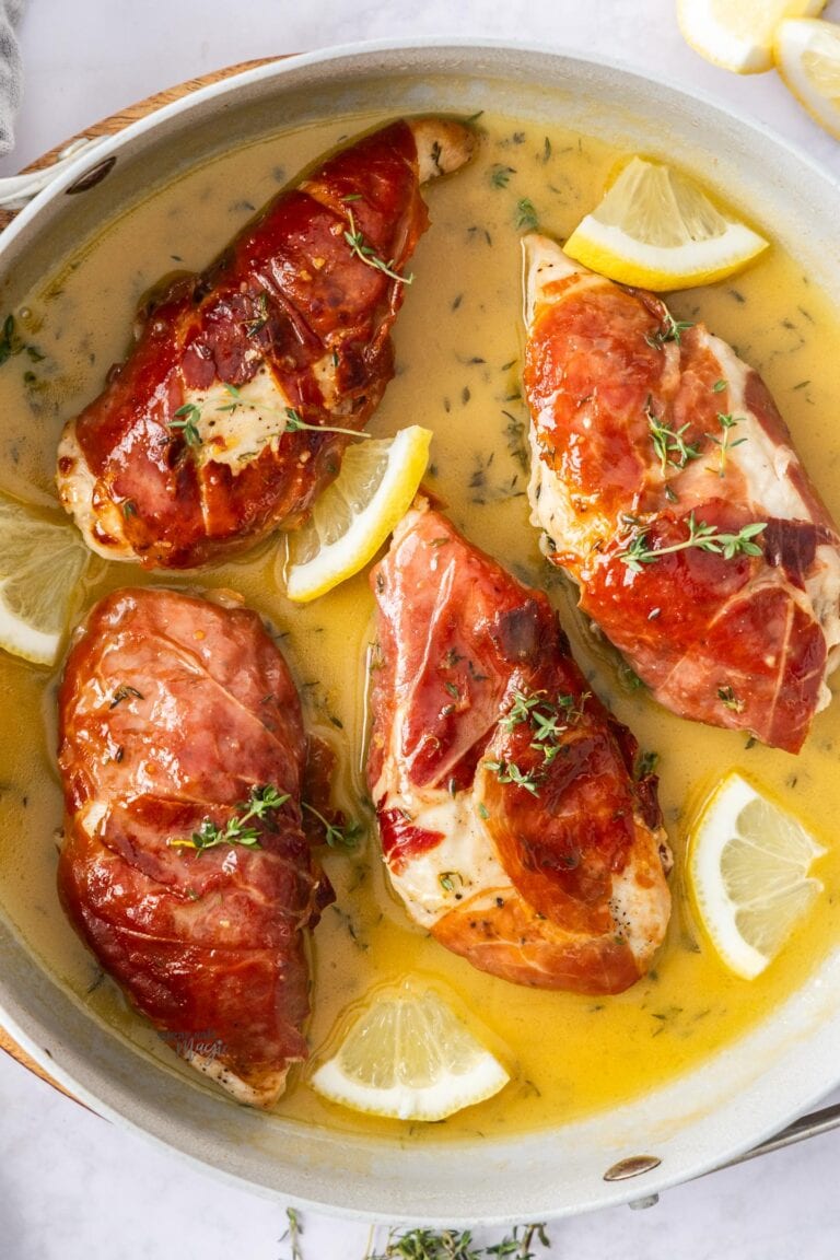 Prosciutto Wrapped Chicken - Sugar Salt Magic