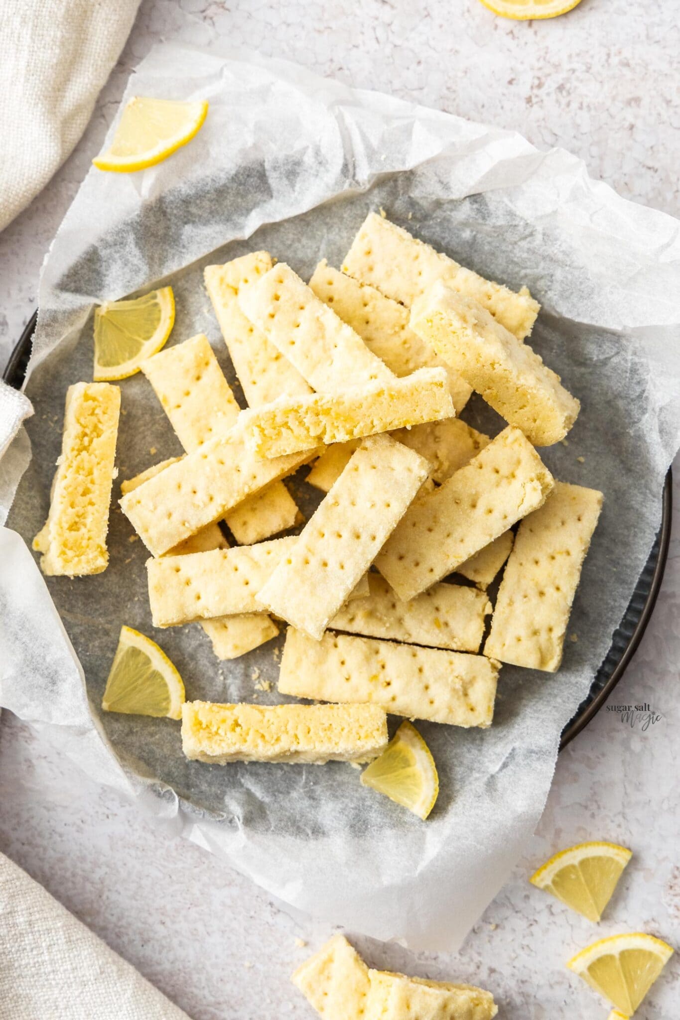 Lemon Shortbread - Sugar Salt Magic