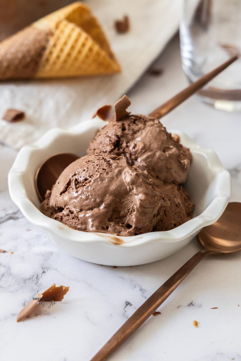 Chocolate Chocolate Chip Ice Cream - Sugar Salt Magic
