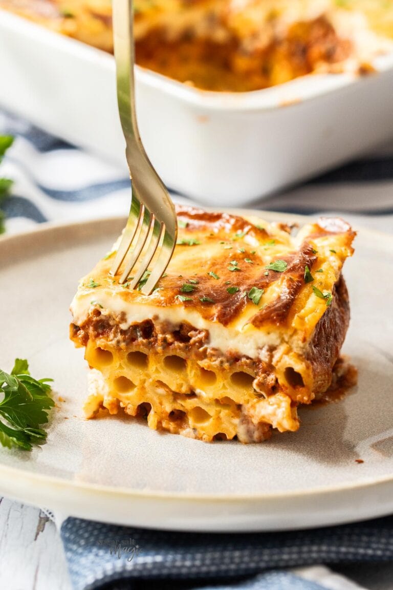Greek Pastitsio Recipe - comforting and great for a crowd - Sugar Salt ...