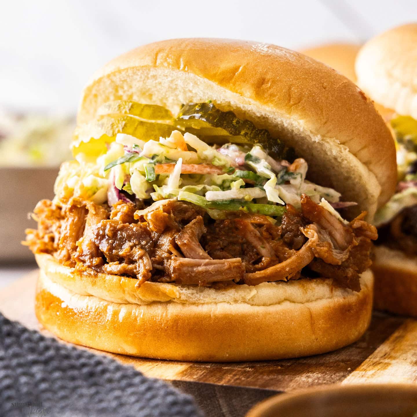 Pulled Pork Burgers - Sugar Salt Magic