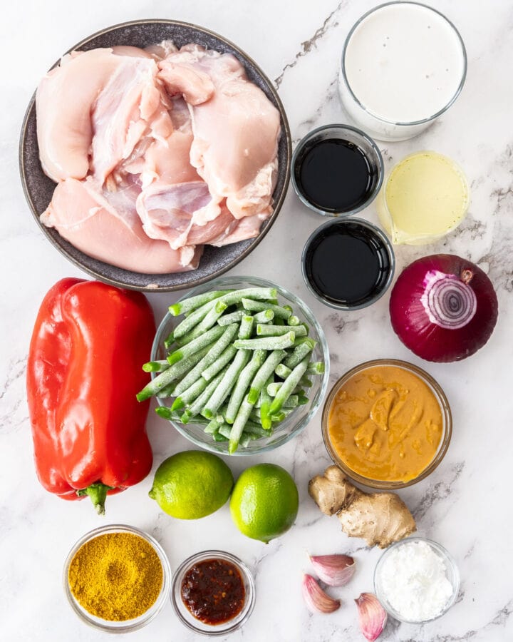 Slow Cooker Satay Chicken - Sugar Salt Magic