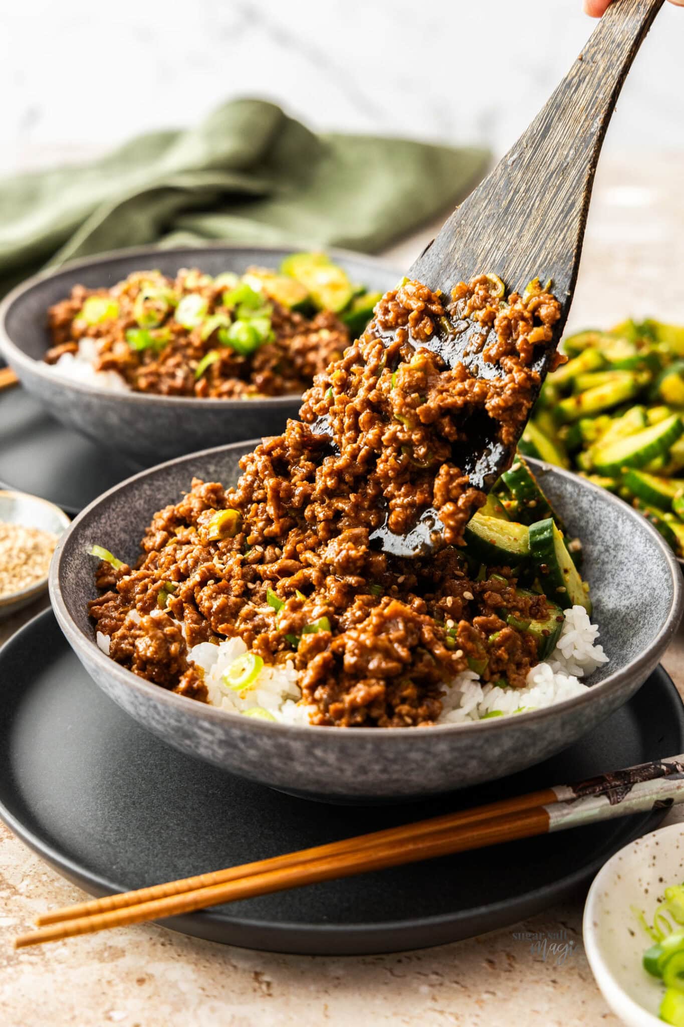 Gochujang Beef Bowls - Sugar Salt Magic