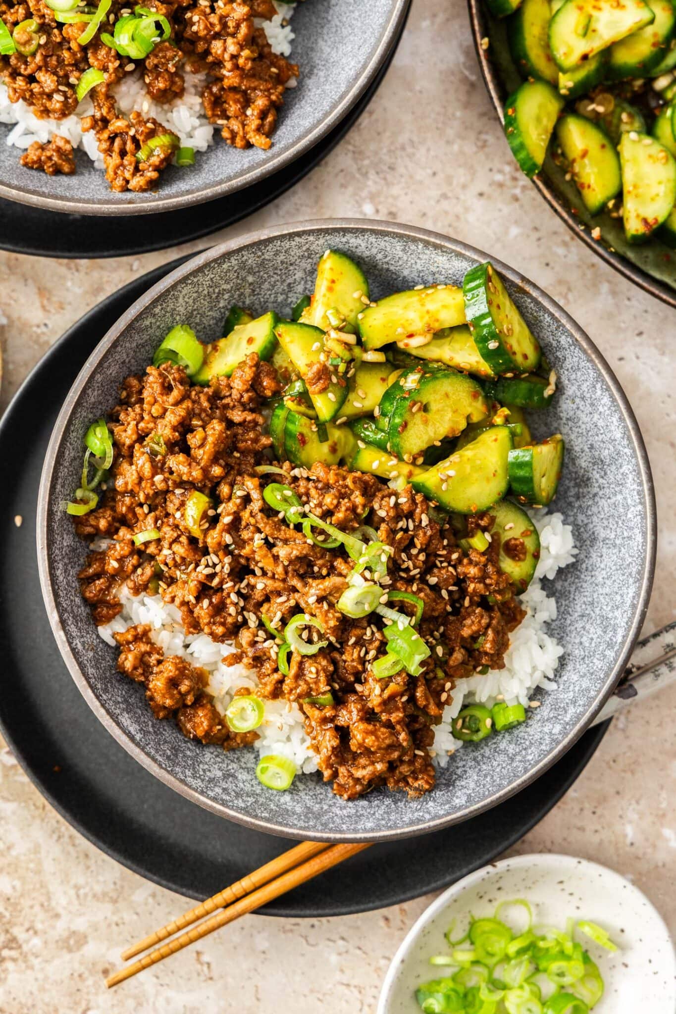 Gochujang Beef Bowls - Sugar Salt Magic