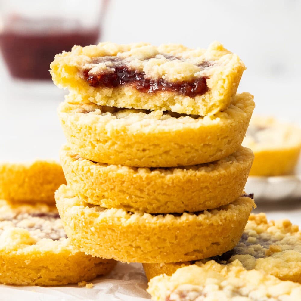 Raspberry Crumble Cookies - Sugar Salt Magic