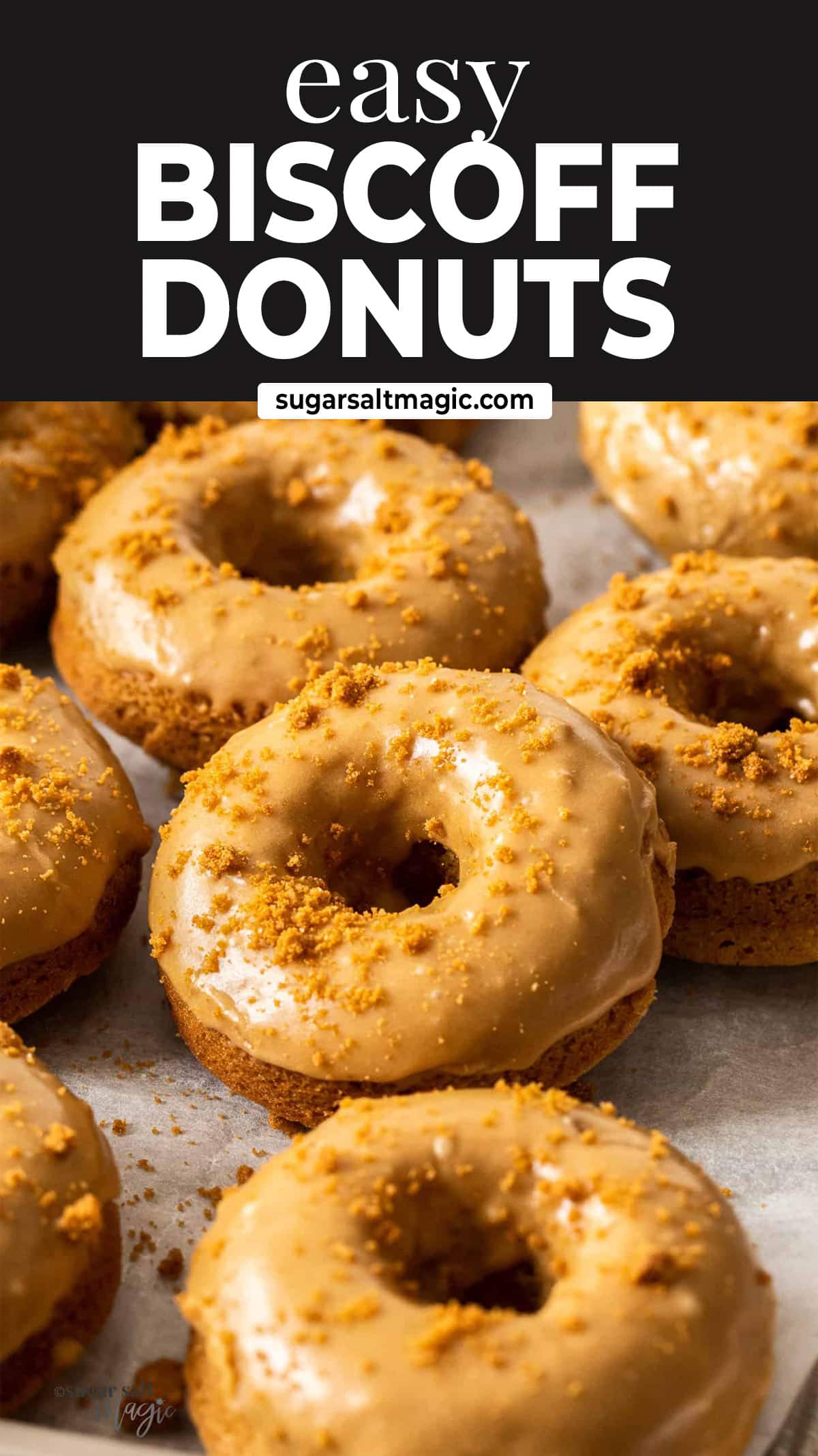 Biscoff Donuts - soft, fluffy and so easy - Sugar Salt Magic