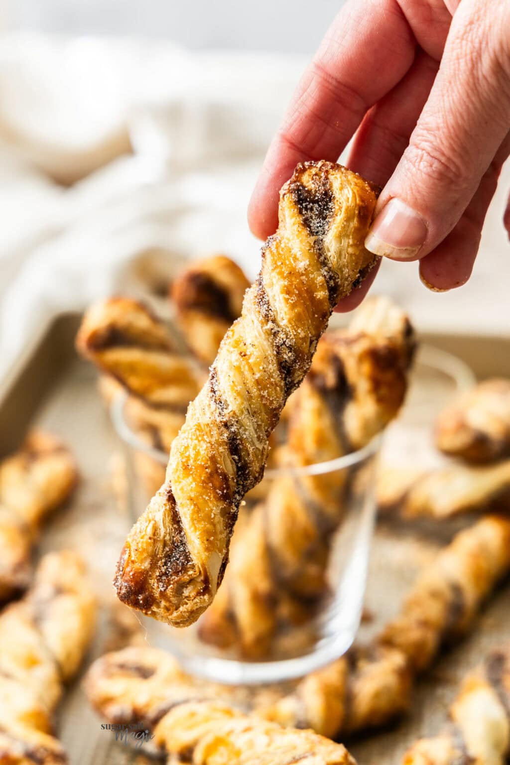 Easy Cinnamon Puff Pastry Twists - Sugar Salt Magic