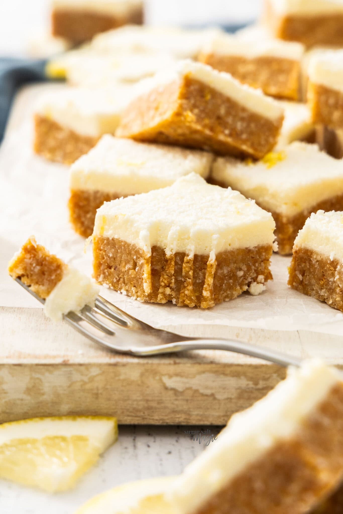 Lemon Coconut Slice - Sugar Salt Magic
